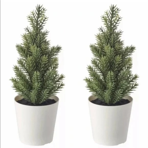 IKEA | Accents | Lot Of 2 Ikea Artificial Potted Plant With Pot ...
